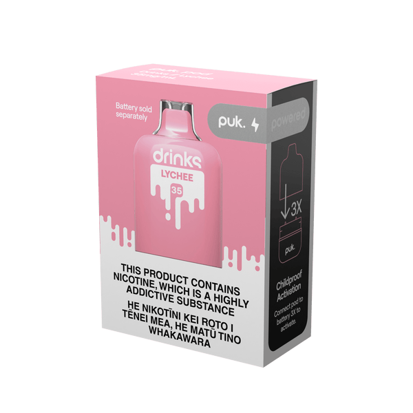Drinks - puk. Pod - Lychee - Vapoureyes NZ