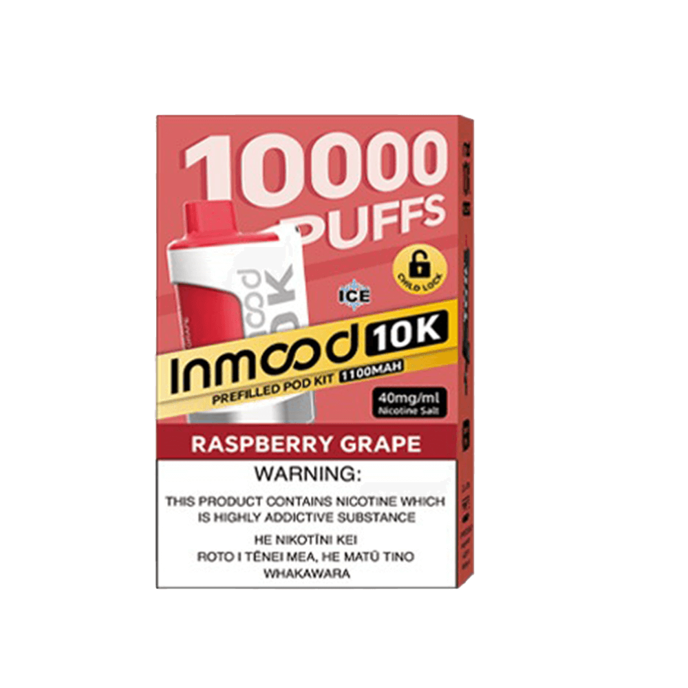Inmood 10K Prefilled Pod Kit - Raspberry Grape - Vapoureyes NZ