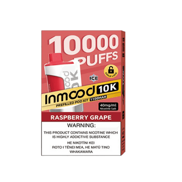Inmood 10K Prefilled Pod Kit - Raspberry Grape - Vapoureyes NZ