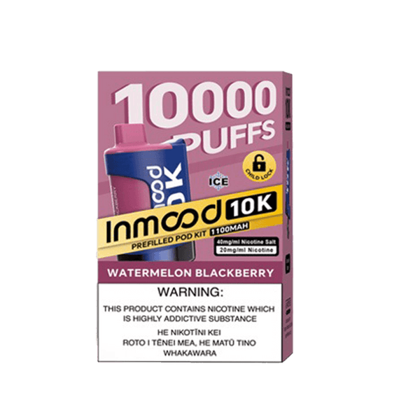 Inmood 10K Prefilled Pod Kit - Watermelon Blackberry - Vapoureyes NZ