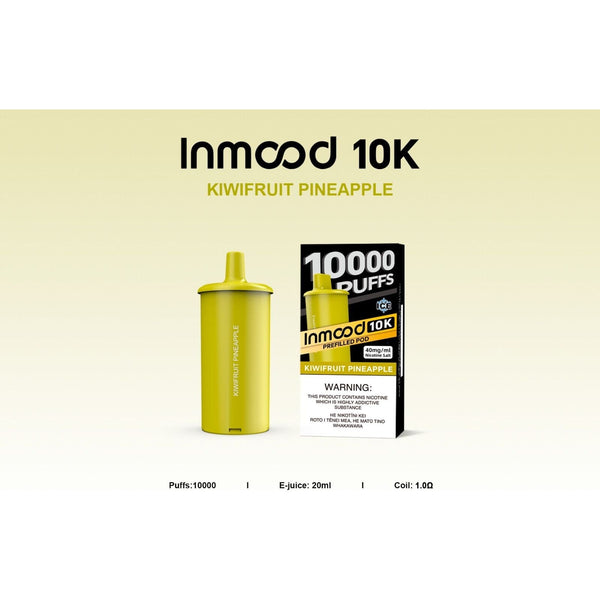 Inmood 10K Prefilled Pod - Kiwifruit Pineapple - Vapoureyes NZ