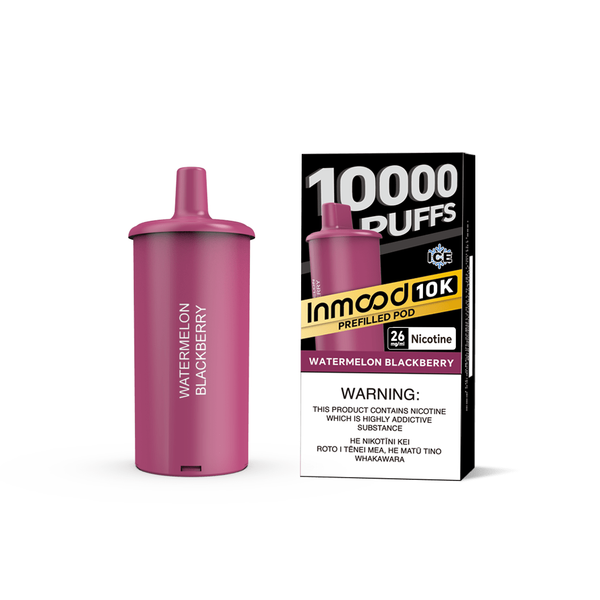 Inmood 10K Prefilled Pod - Watermelon Blackberry - Vapoureyes NZ