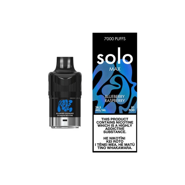 solo MAX Pod - Blueberry Raspberry - Vapoureyes NZ